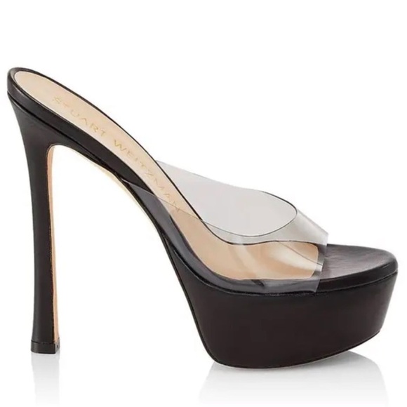 Stuart Weitzman | Shoes | Stuart Weitzman Tia Hollywood Pvc Topblack ...